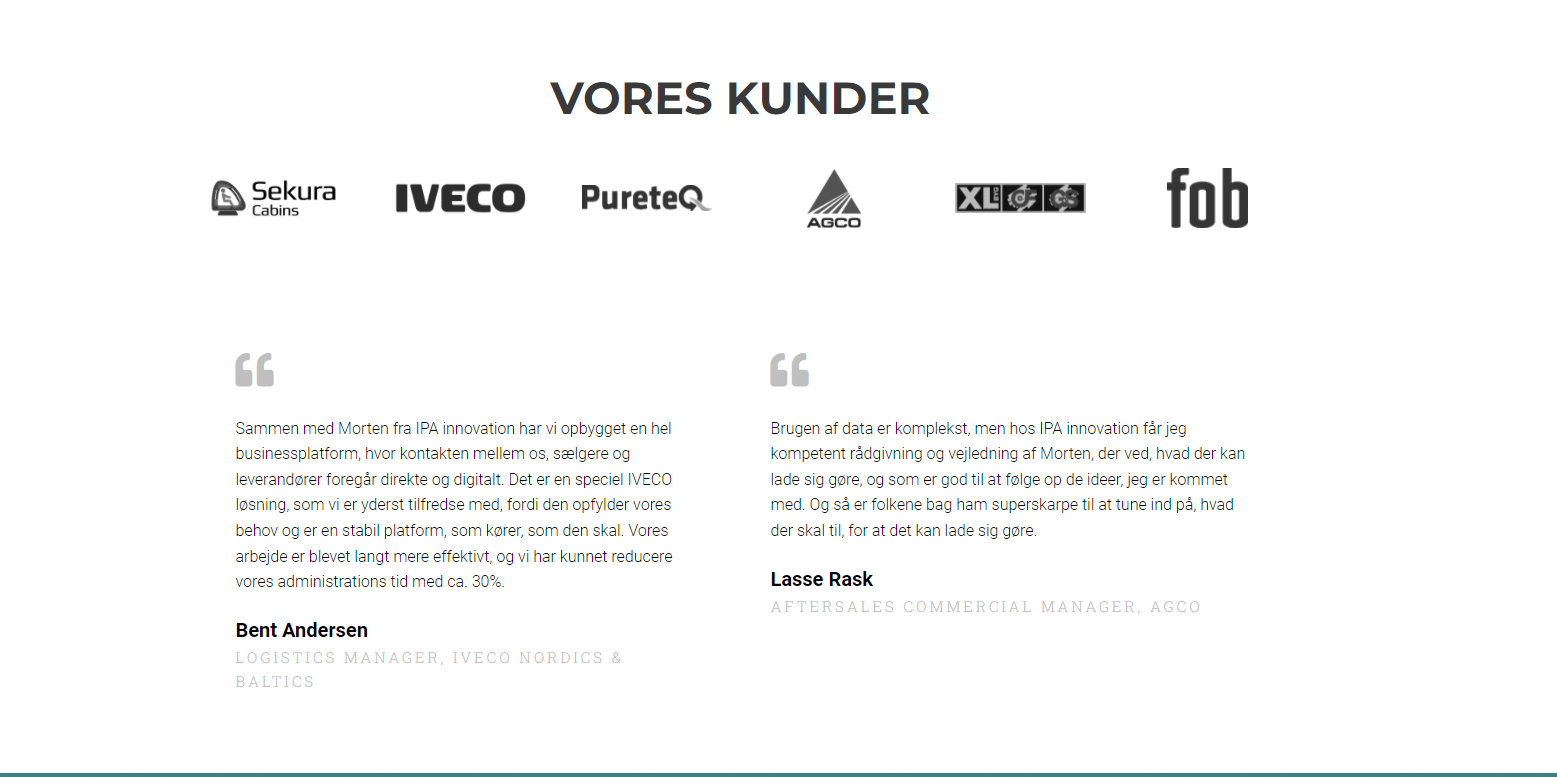 Vores kunder - IPA innovation